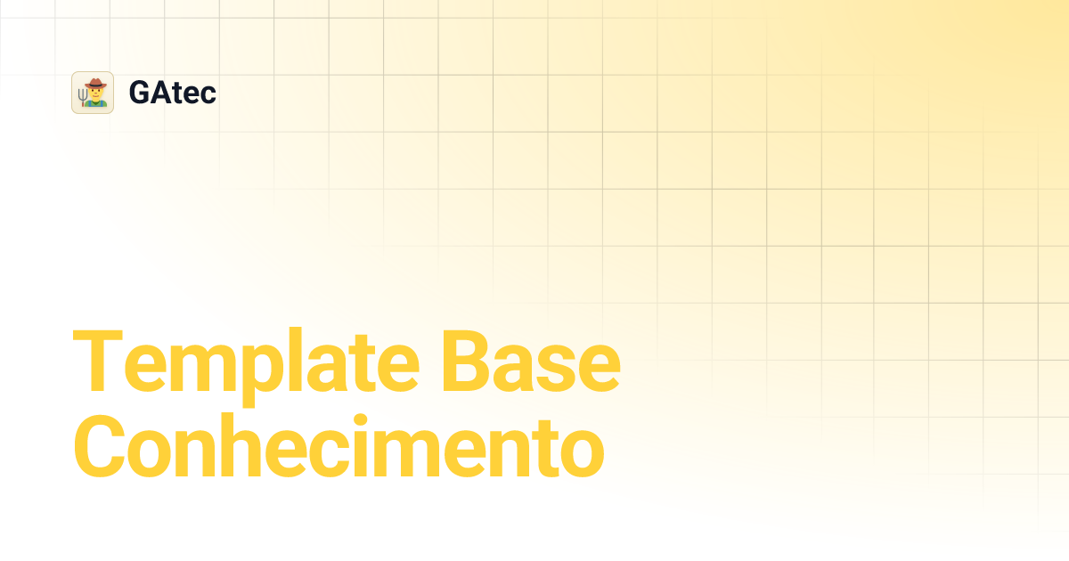Template Base Conhecimento | GAtec